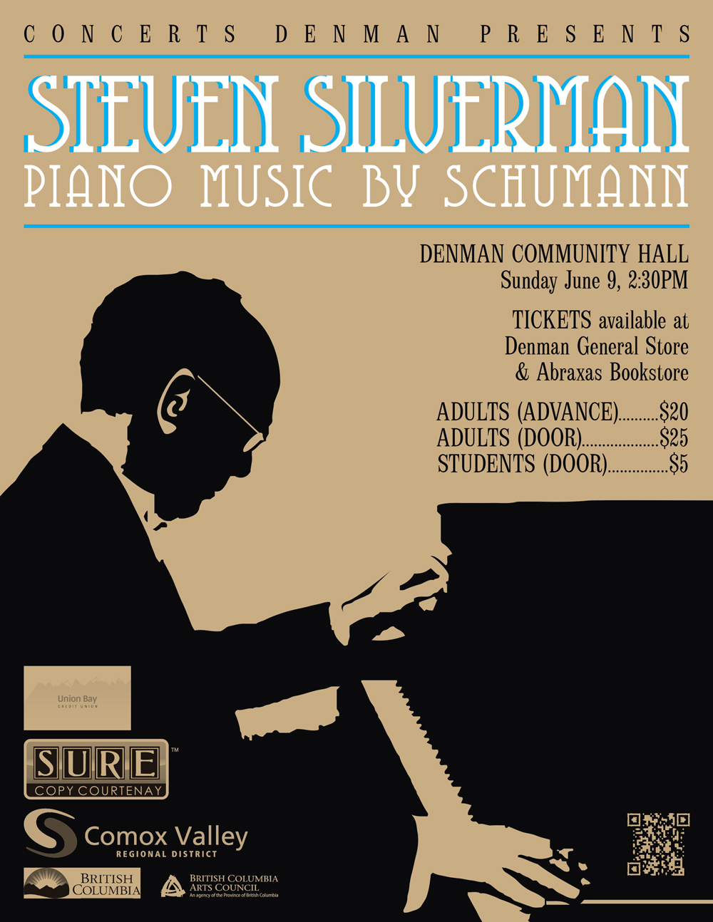 Steven-Silverman-Poster-web - June 9 2019 - Visit Denman Island
